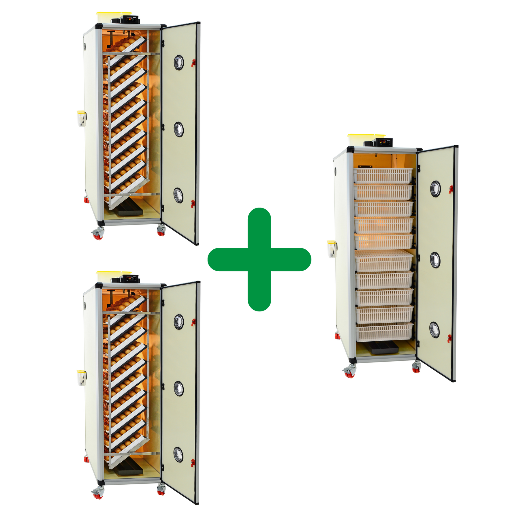 2100 Egg Hatchery (2 Incubators & Hatcher Kit) | Hatching Time