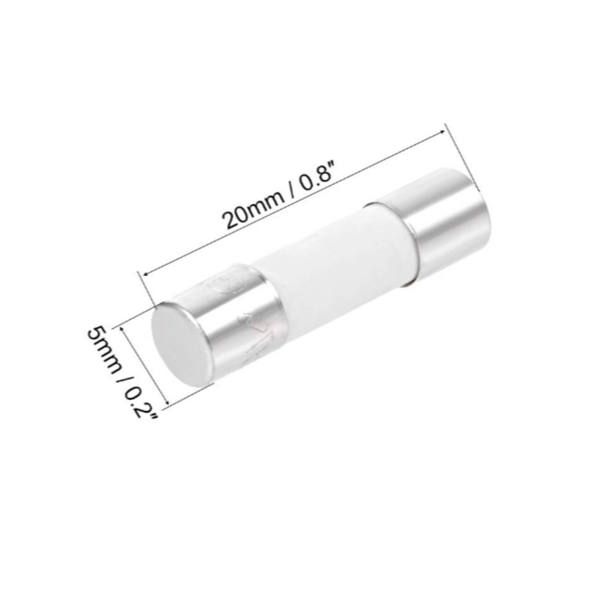 Ceramic Fuse - Fast Blow 5x20MM 8AMP | Hatching Time