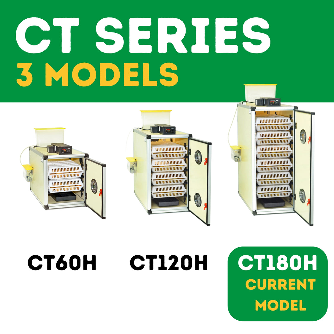 180 Chicken Egg Automatic Hatcher - CT180H | Hatching Time