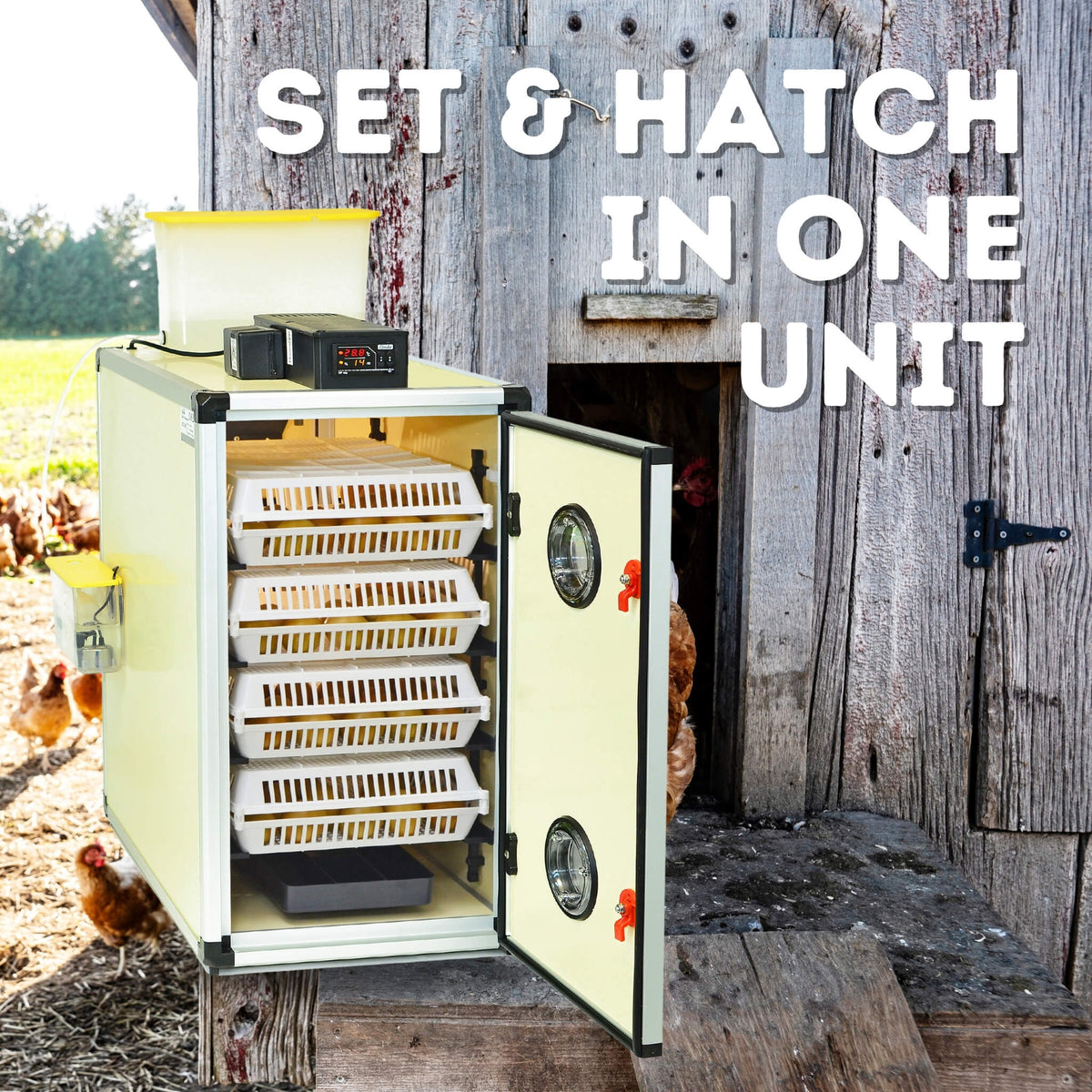 120 Egg Incubator & Hatcher Combo by Cimuka | Hatching Time