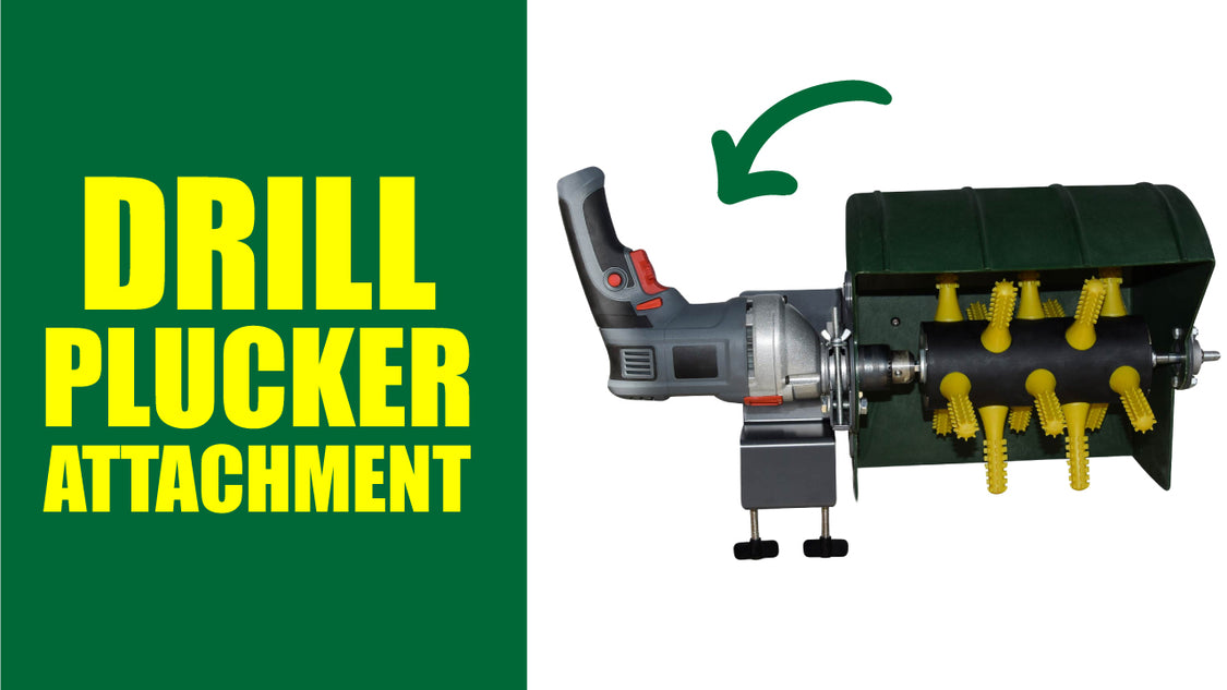 Drill Feather Plucker Attachment with Clamp Mount | Hatching Time