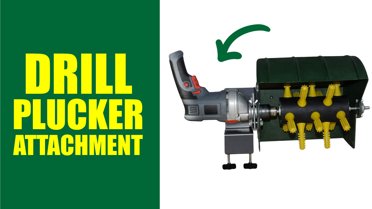 Drill Feather Plucker Attachment with Clamp Mount | Hatching Time