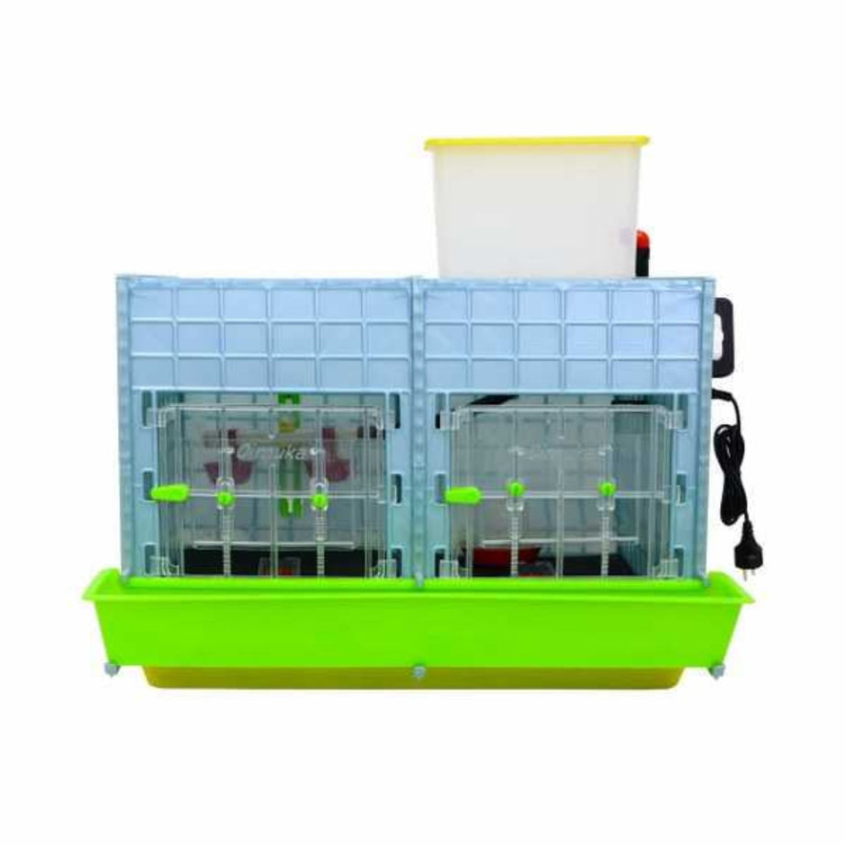 Chicken Brooder Box: 2 Section Baby Chick Brooder | Hatching Time